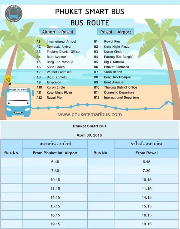 Phuket Smart Bus รถบัสสนามบินภูเก็ต ราไวย์ - GooThai - ท่องเที่ยวไทย ไป ...